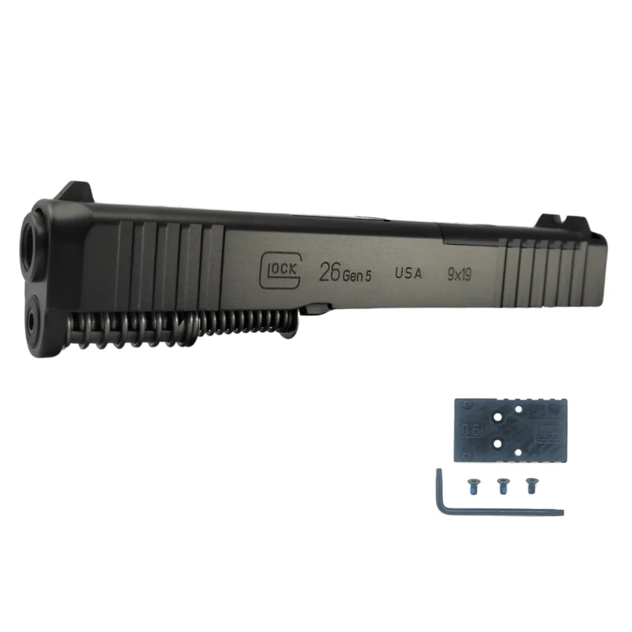 Glock 26 Gen 5 MOS Complete OEM Slide • OEM Glock Slides